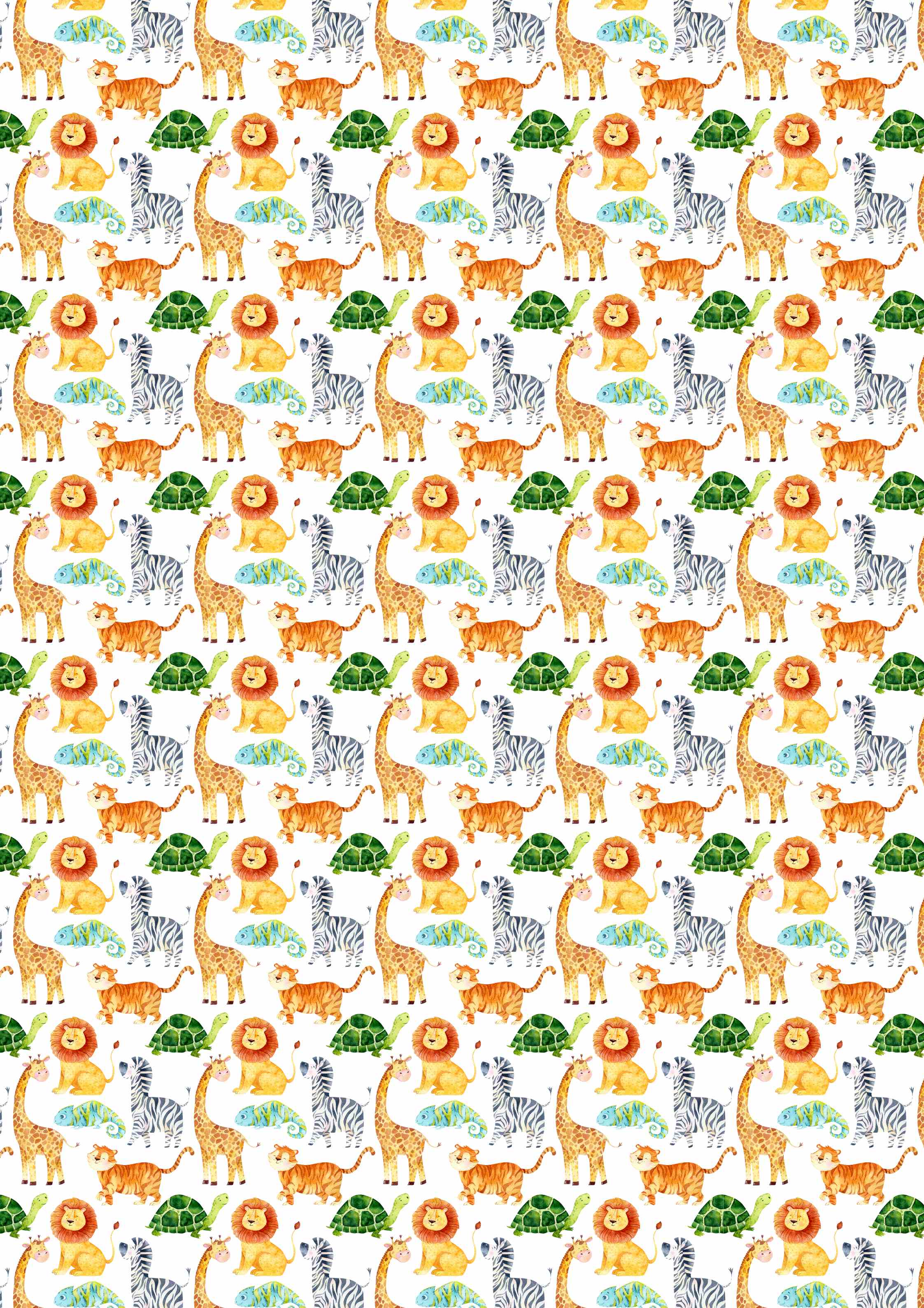 kids animal A1 wrapping paper – Blue Rhino Africa